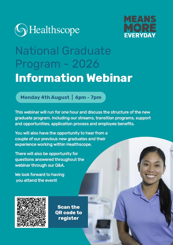 Healthscope National Graduate Program 2026 Information Webinar